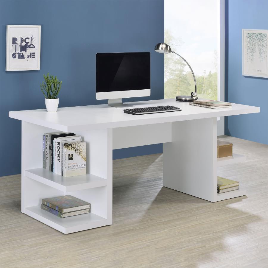 Desk open shelves store