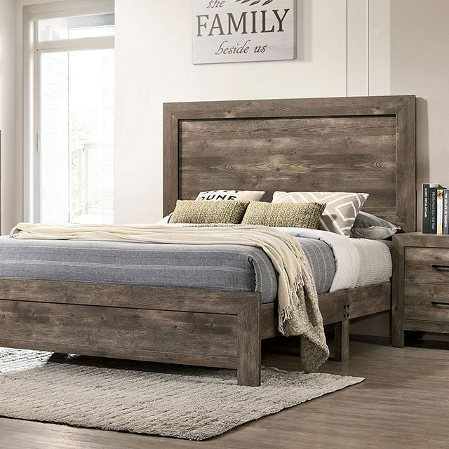 Rustic Wood King Size Bed Burlington Solid Wood Bed Frame | Queen