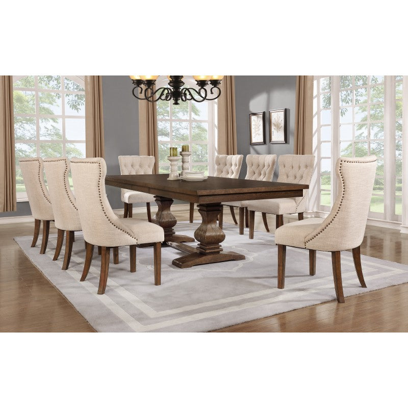Richmond Walnut 9 Piece Dining Set – Fully Furnished